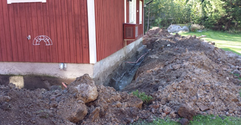 Dränering av krypgrund | Byggahus.se