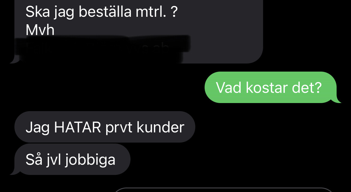 Otrevlig hantverkare | Byggahus.se