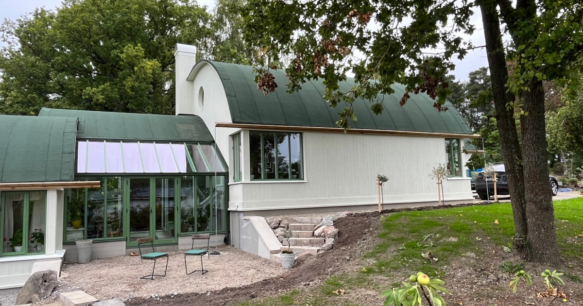 Max miljövänligt hus på Färingsö av Daniel Fagerberg | Byggahus.se