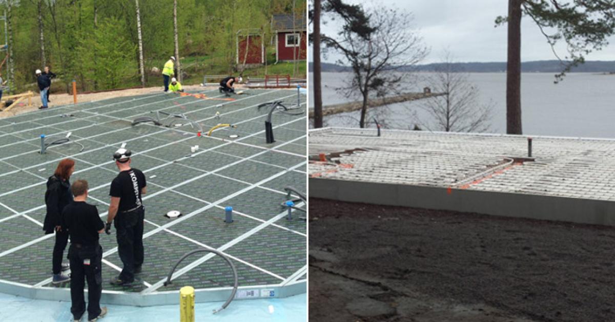 Grund av cellglas jämfört med traditionell platta på mark | Byggahus.se